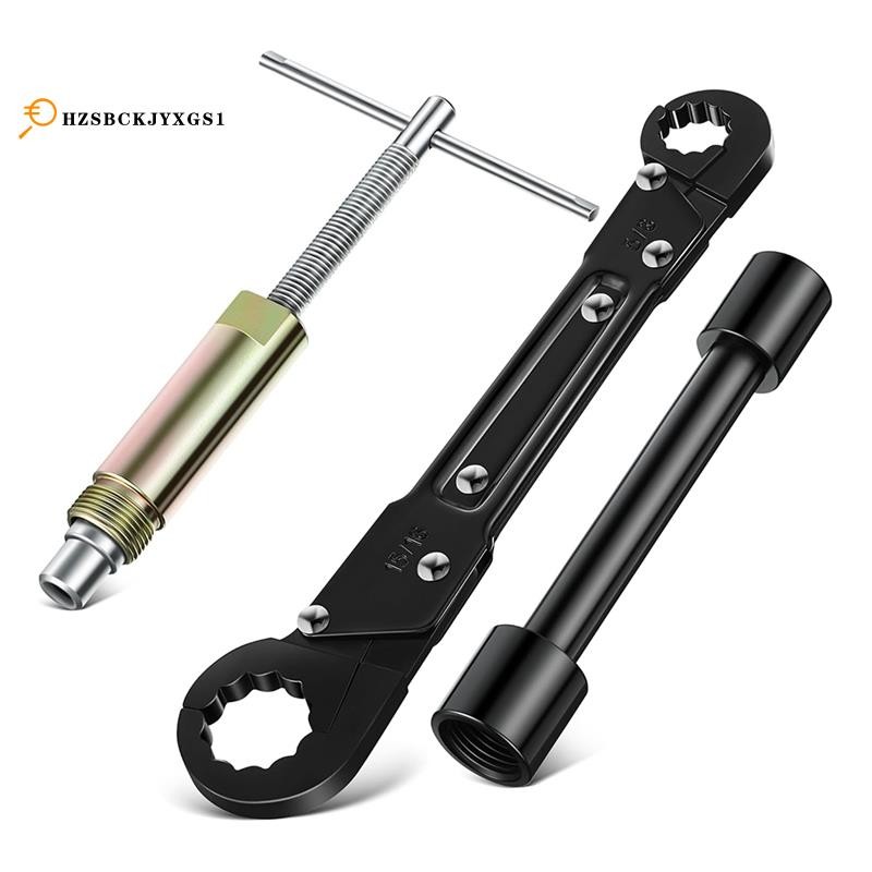 3-In-1 Plumbing Tool Angle Stop Wrench Set with Compression Socket ...