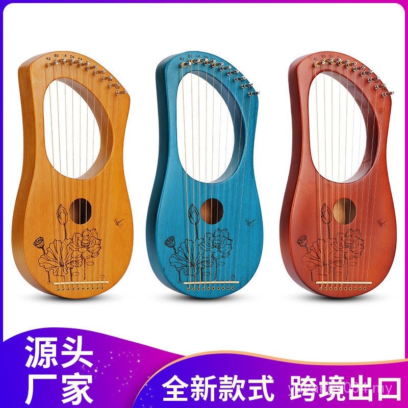 [With Box]【2025】New lyre Small 19-Tone Small Harp Mini Piano 16-Tone ...