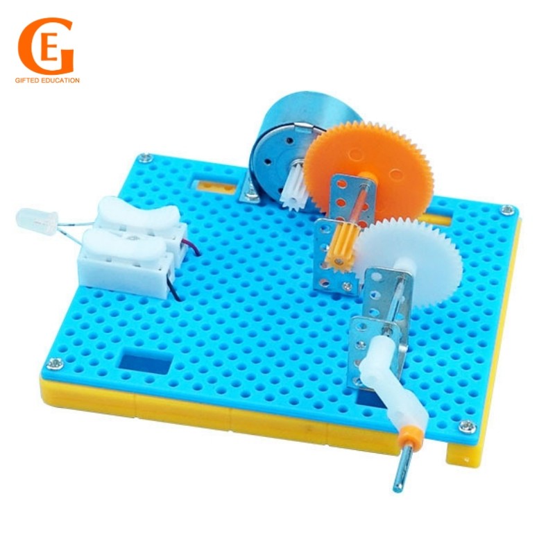 GIFTED EDUCATION DIY Hand Crank Generator Model Funny Science Physical ...