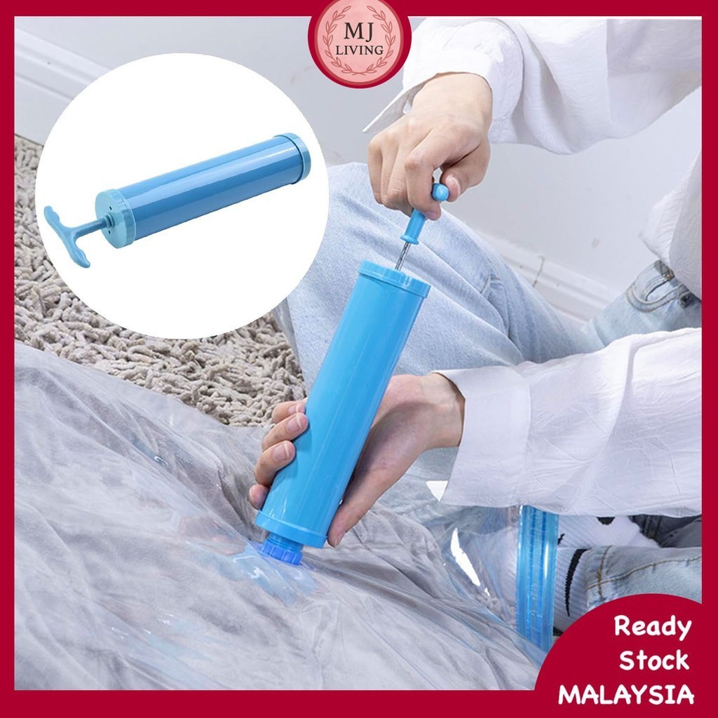 Vacuum Bag Hand Pump Home Compression Space Saving Clothes Storage Bag ...