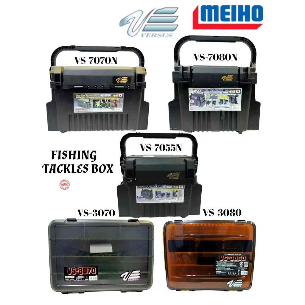 MEIHO VERSUS TACKLES BOX (VS-3070 / VS-3080 / VS-7055N / VS-7070N / VS-7080N) | Shopee Malaysia