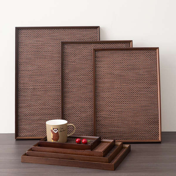 desert tray dessert serving tray Dulang teh kayu solid anyaman bermutu ...