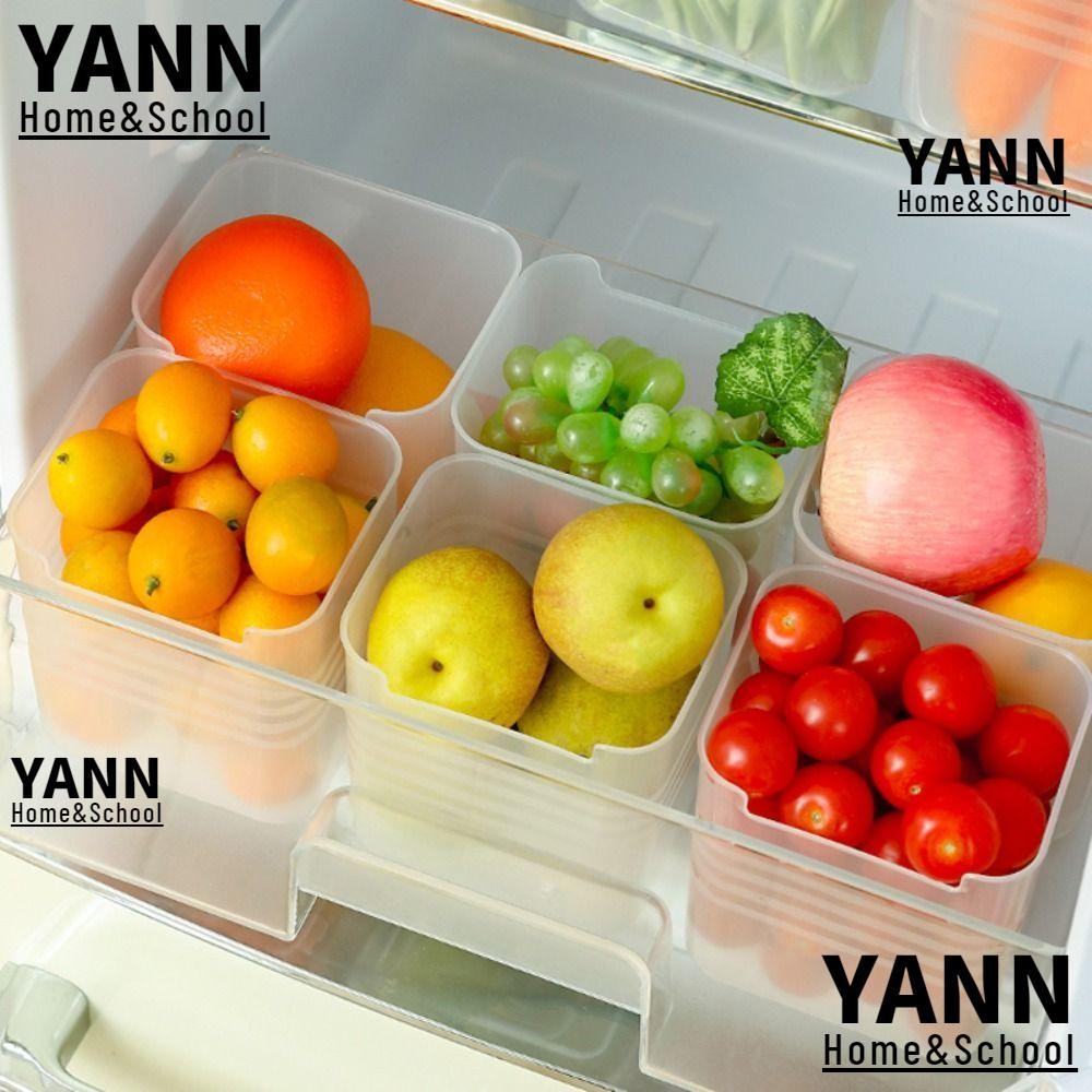 YANN Food Fridge Storage Box, Transparent Stackable Refrigerator ...