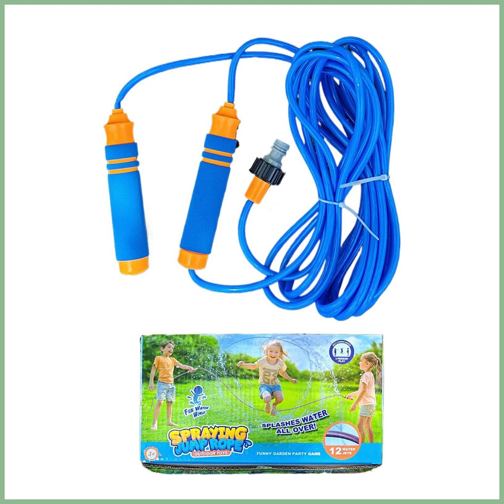 Kids Water Sprinkler Fun Sprinkler Rope Water Toys 2 in 1 Interactive ...