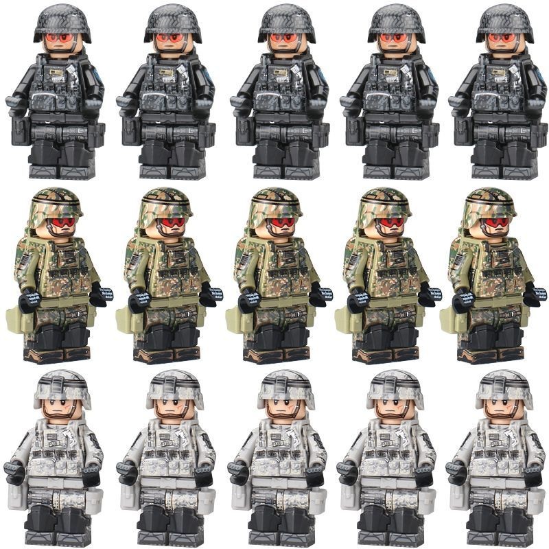 Compatible with Lego Military Third Party US Army Special Forces ACU ...