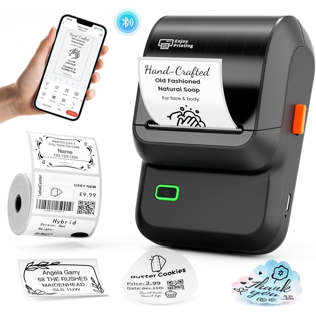 Label Maker Machine with Tape, M100 Bluetooth Label Printer, Versatile ...