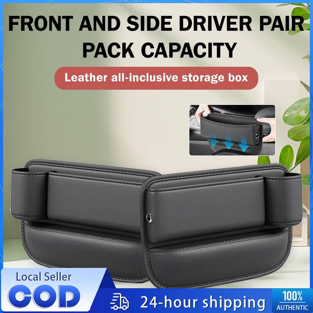 Automotive Seat Pu Leather Storage Box Seat Crevice Storage Box with ...