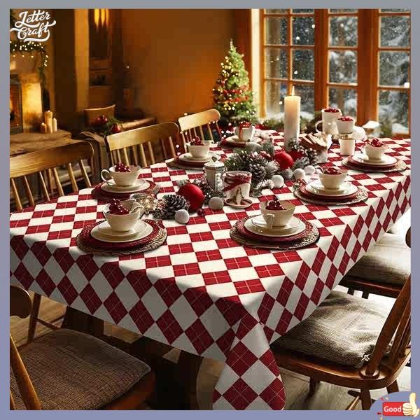 alas meja plastik alas meja murid alas meja makan 6 kerusi Taplak meja ...