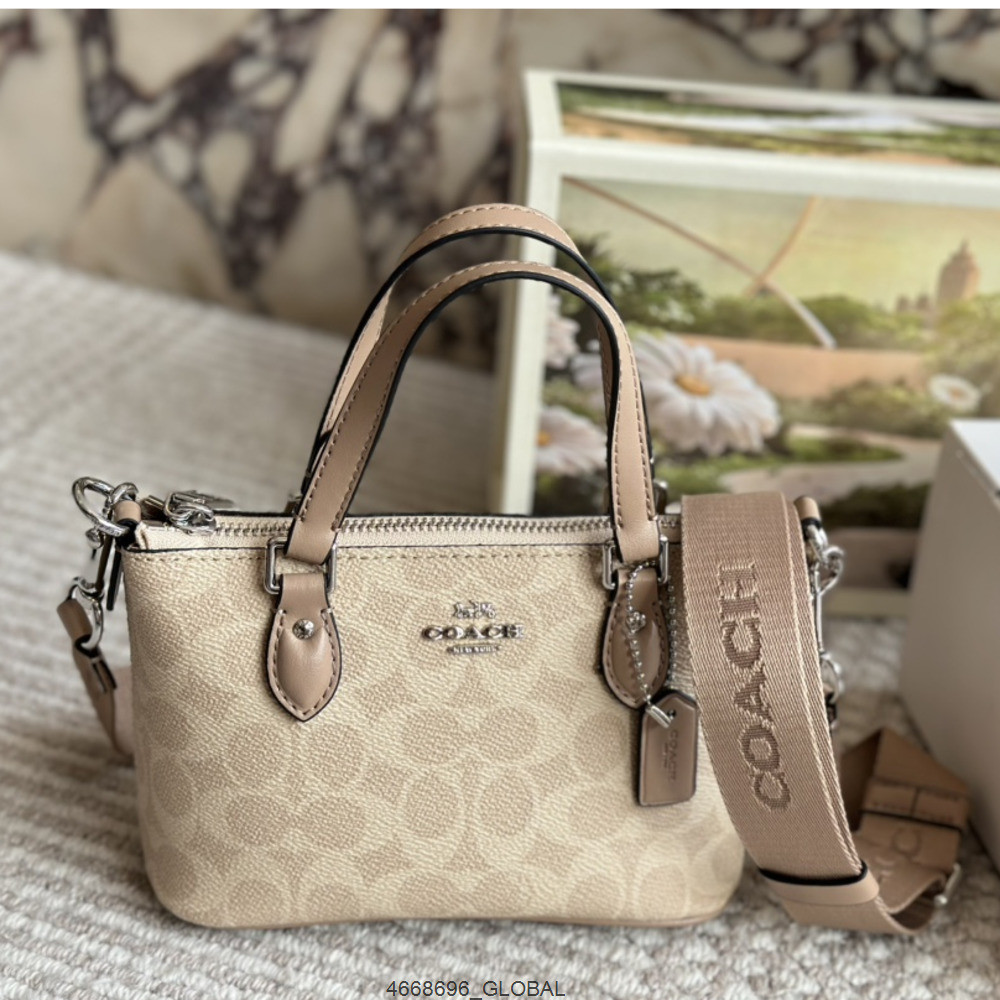 Gift Box Packaging COACH City mini Tote Bag Handbag Genuine Leather ...