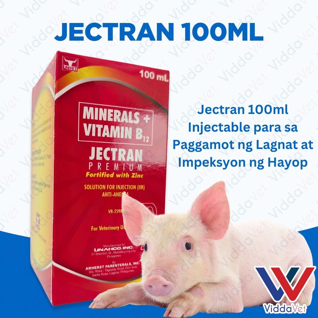 Jectran 100ml Natural Health Support for Animals Gamot sa Anemia ng ...
