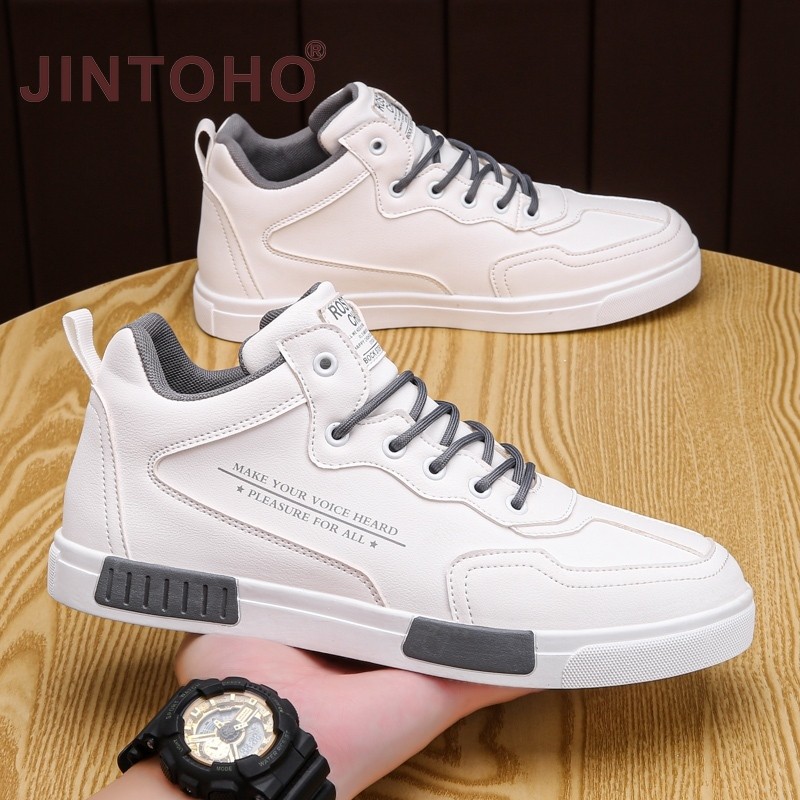 JINTOHO Men's Shoes 2024 New Casual Comfortable Black White Sneakers ...