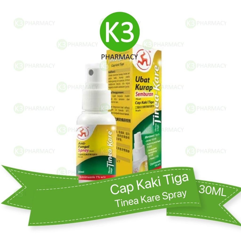 Three Legs Tinea Kare Antifungal Spray (30ML) | Shopee Malaysia