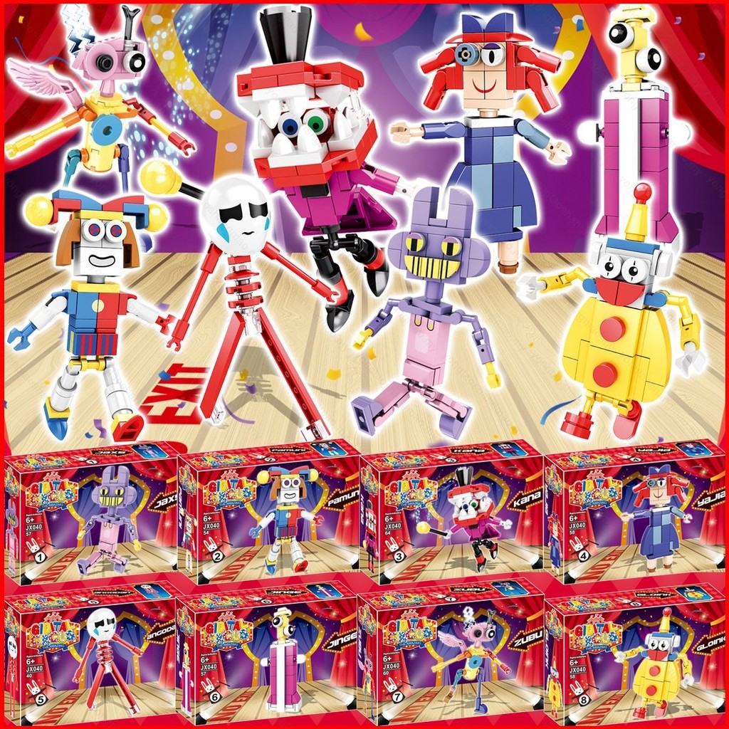 YTS THE AMAZING DIGITAL CIRCUS building block Pomni Jax Ragatha Gangle ...