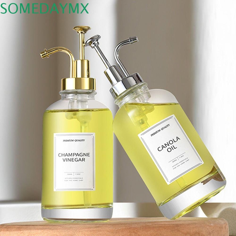 SOMEDAYMX Syrup Bottle, Clear Glass Precise Dispensing 16 Oz Coffee ...