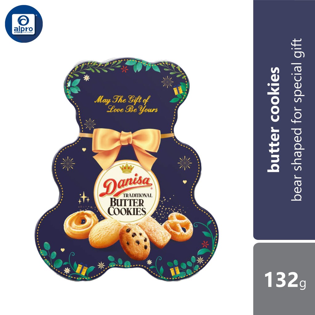 Danisa Butter Cookies Bear 132g | Bear Shaped for Special Gift | Shopee ...