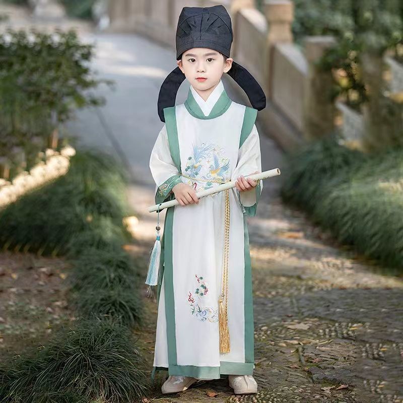 Children's Costume Li Baidu Fu Poet Performance Costume Boys Tang ...