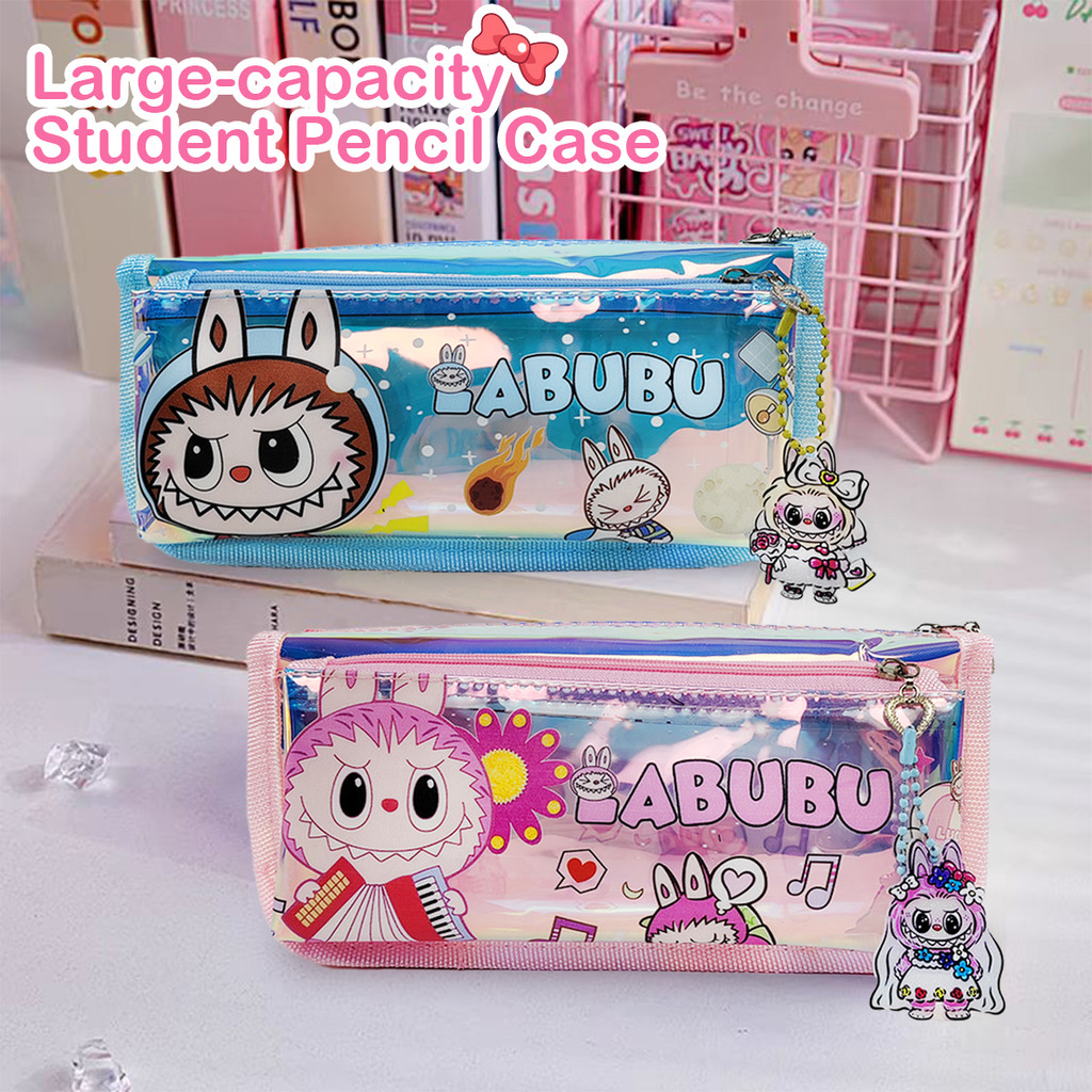 Labubu pencil case stationery box large capacity beauty student Color ...