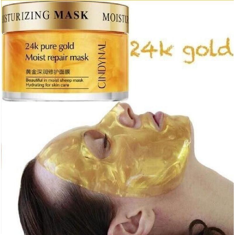 24k Gold Sleeping Mask Cream Gel Face Mask Plant Essence Skincare ...