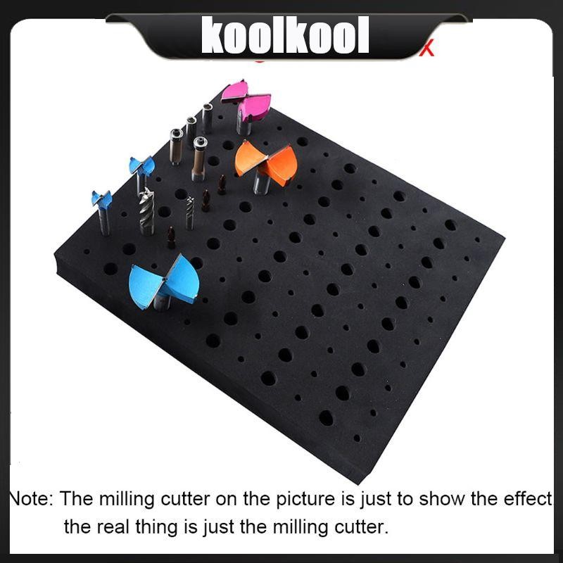 Kool 110 Holes Router Bit Tray Storage Holder for 1 4 1 2 Shank Milling ...