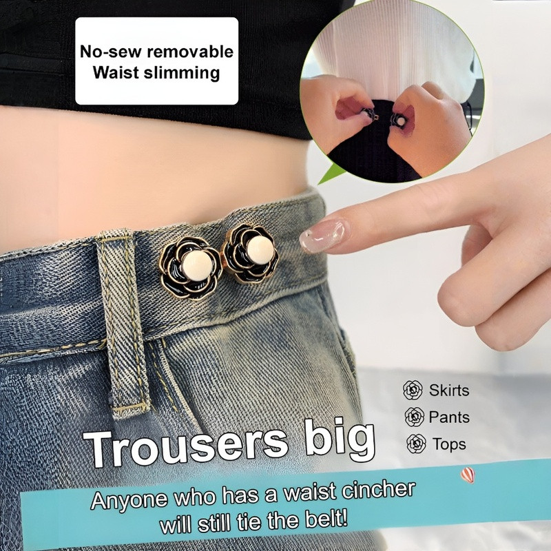 【Versatile Adornment】Camellia Rose Petal Waist Belt Small Fragrant ...