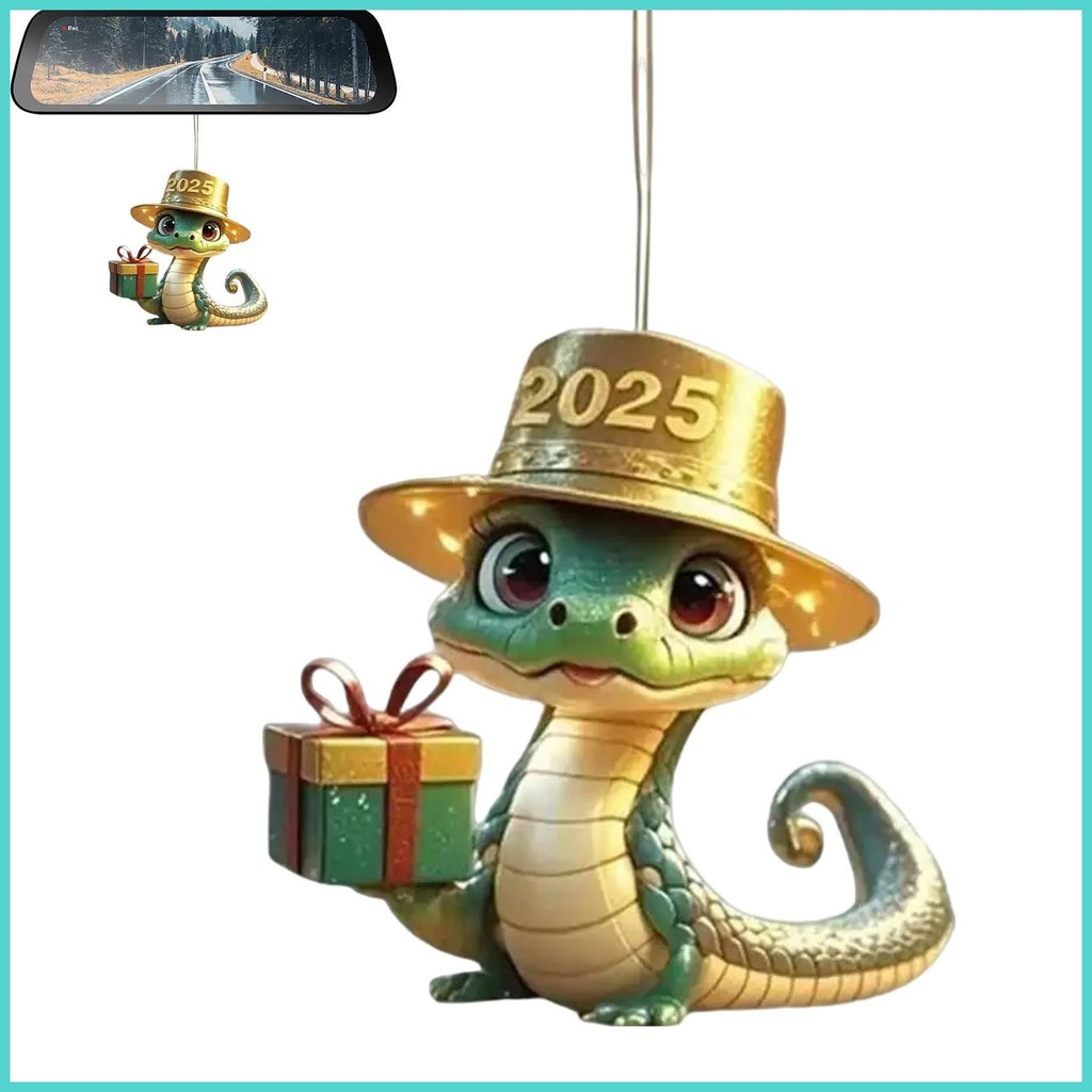 Snake Ornaments for Christmas Tree Flat 2025 Snake Car Charm Cute ...