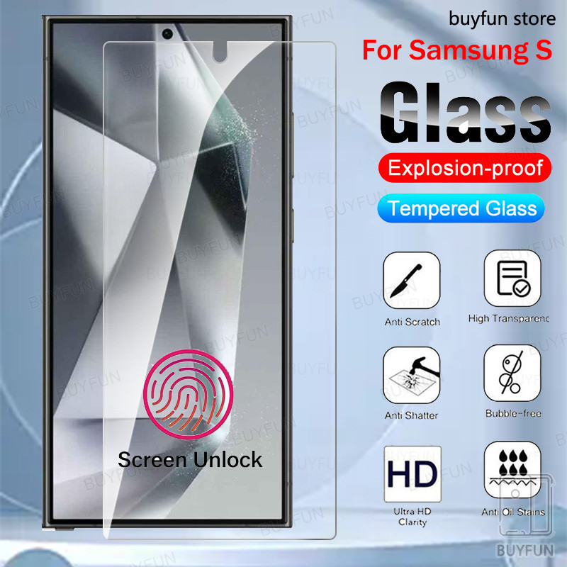 For Samsung Galaxy S25 s24 Ultra s21 s22 s23 plus S25+ S24+ Tempered ...