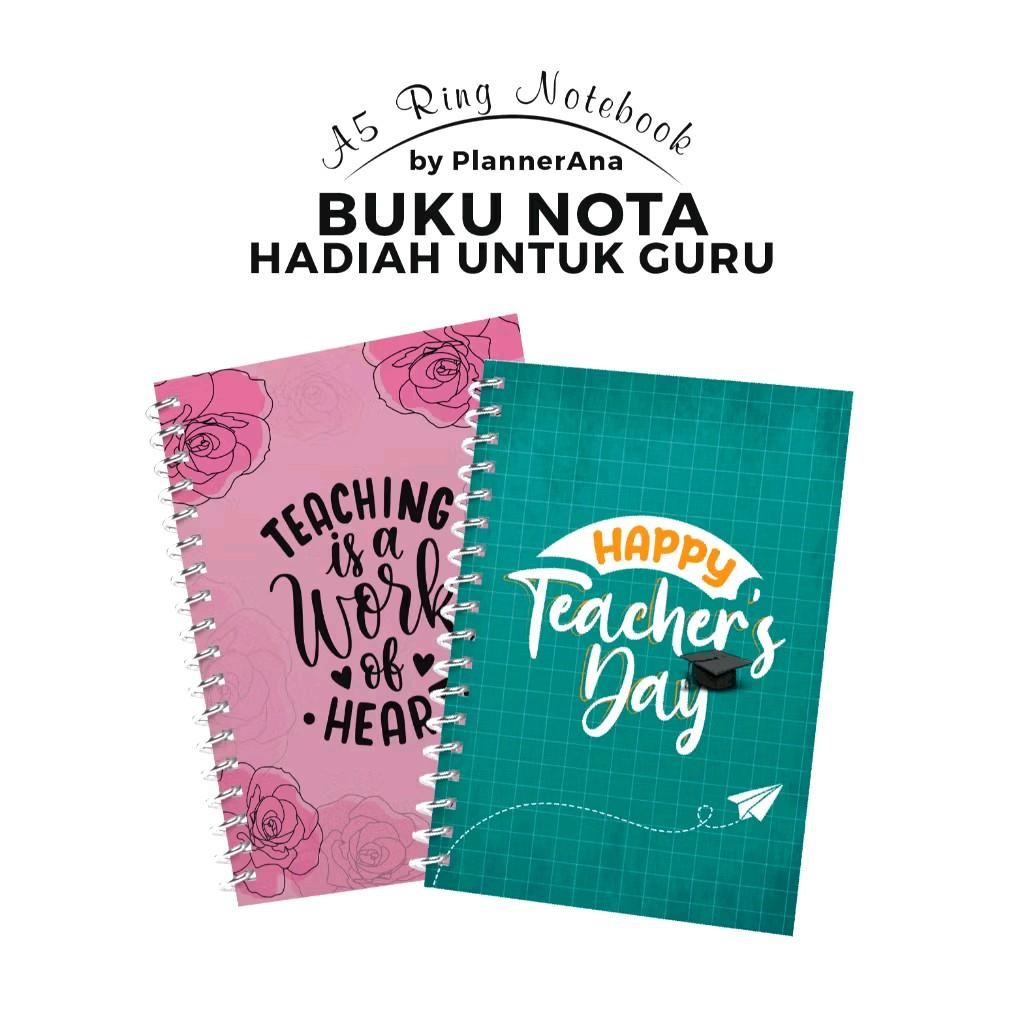 Planner Hari Guru Hadiah Penghargaan Hari Guru Buku Nota Terima Kasih ...