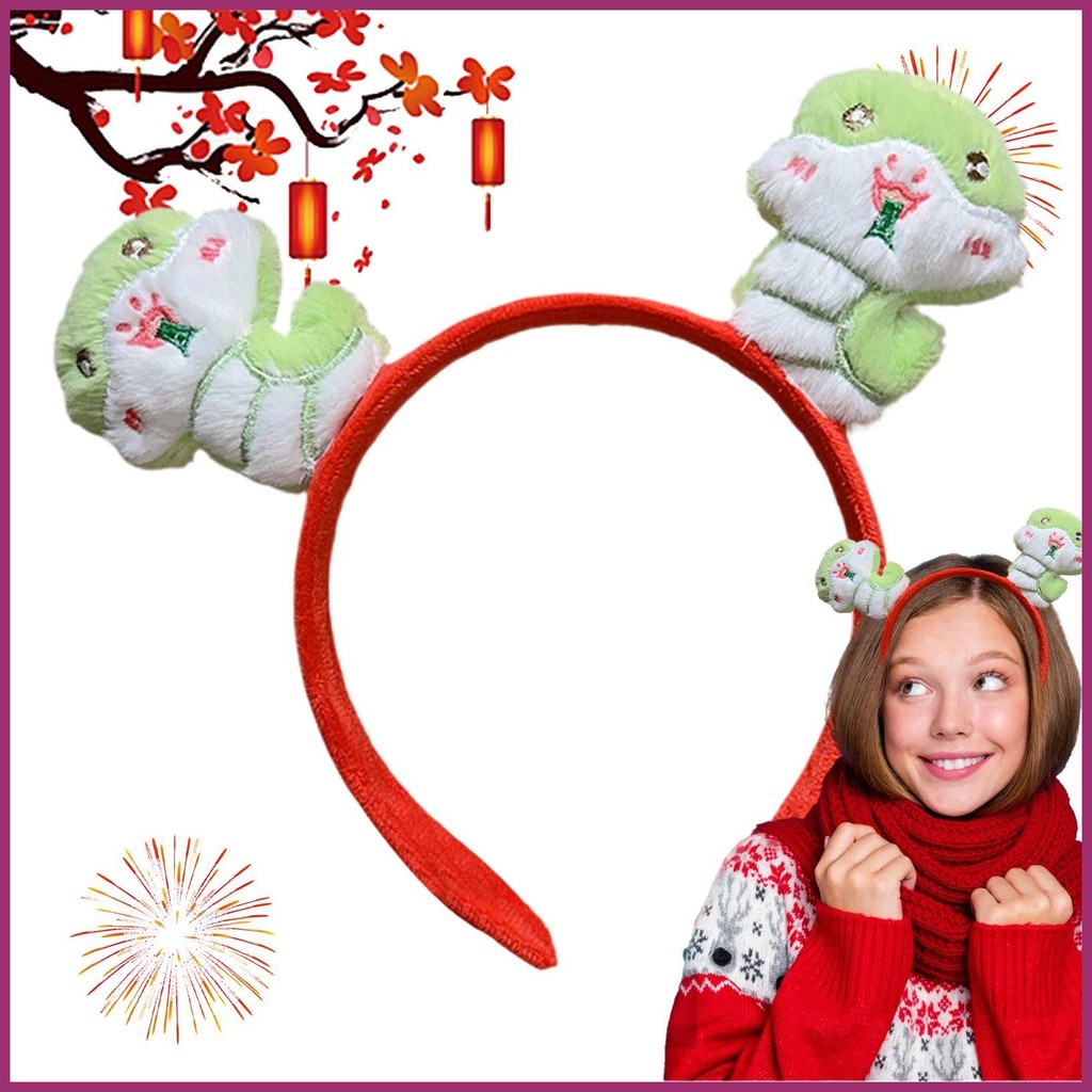 Year of the Snake Headband Cute Stuffed Snakes Headband Plush Animal ...