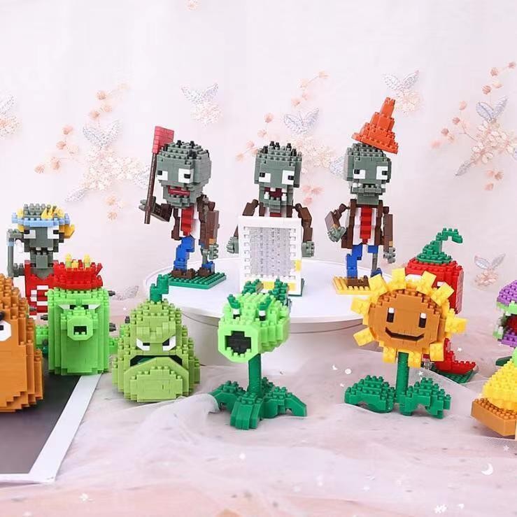 Brick lego mini Pea Sagittarius Building Blocks Plants vs. Zombies ...
