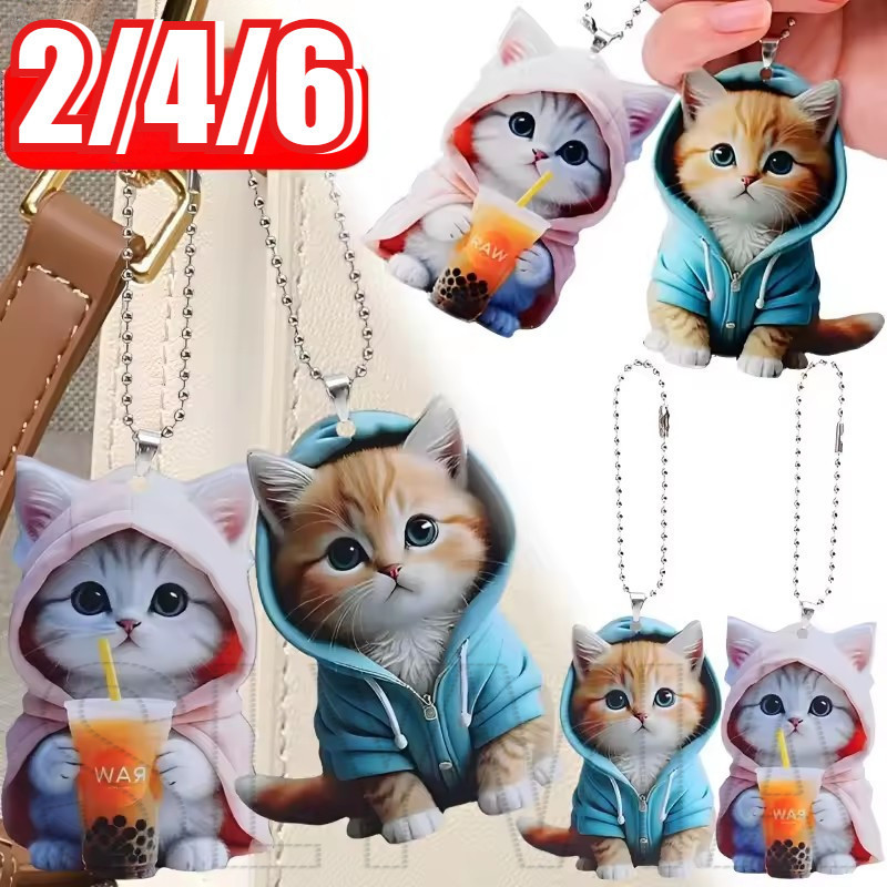 Hoodie Kitten Keychain - Fashion, Creative, Funny - Backpack Hanging ...