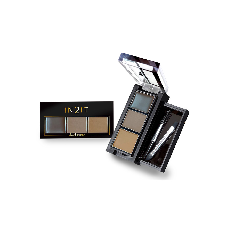IN2IT 2IN1 Eyebrow Browns1 ERC01 | Shopee Malaysia