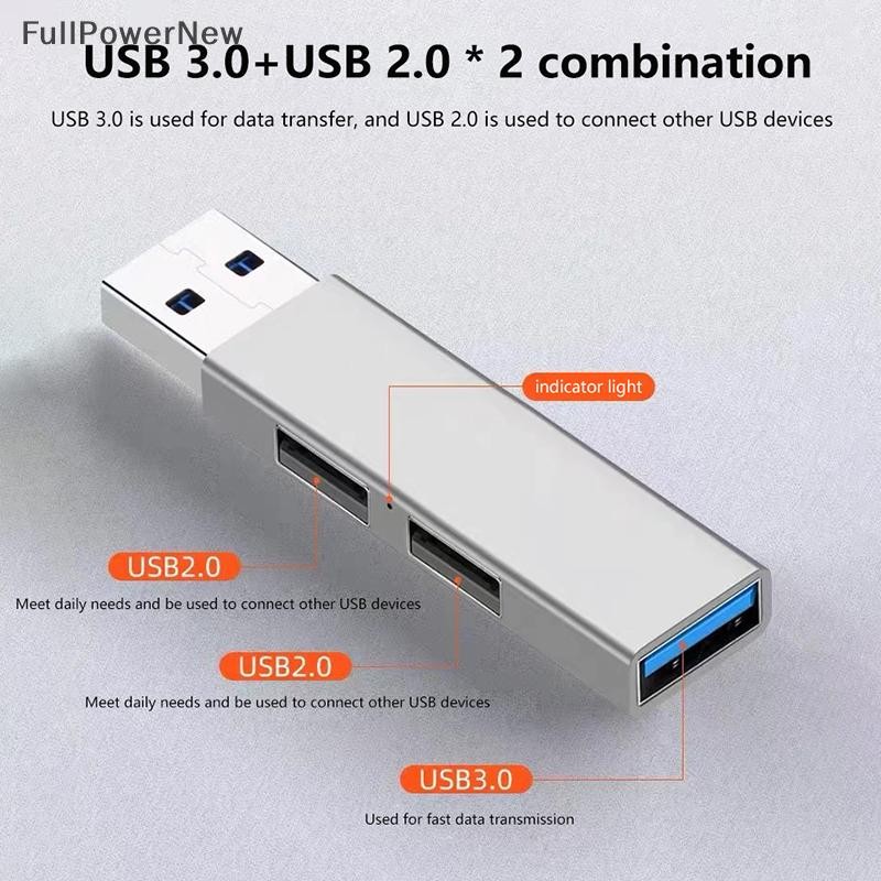 Full 3 In 1 Expansion Dock Hub USB 3.0/Type-C 3.0 To 3 USB Multi Port ...
