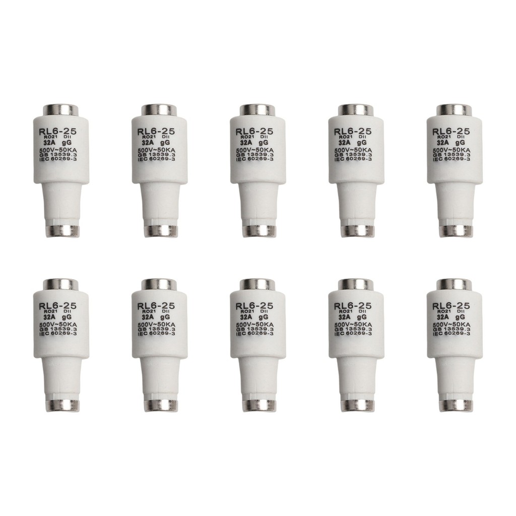 10 Pack DII E27 Spiral Earthenware Fuses 32A 500VAC for Equipment ...