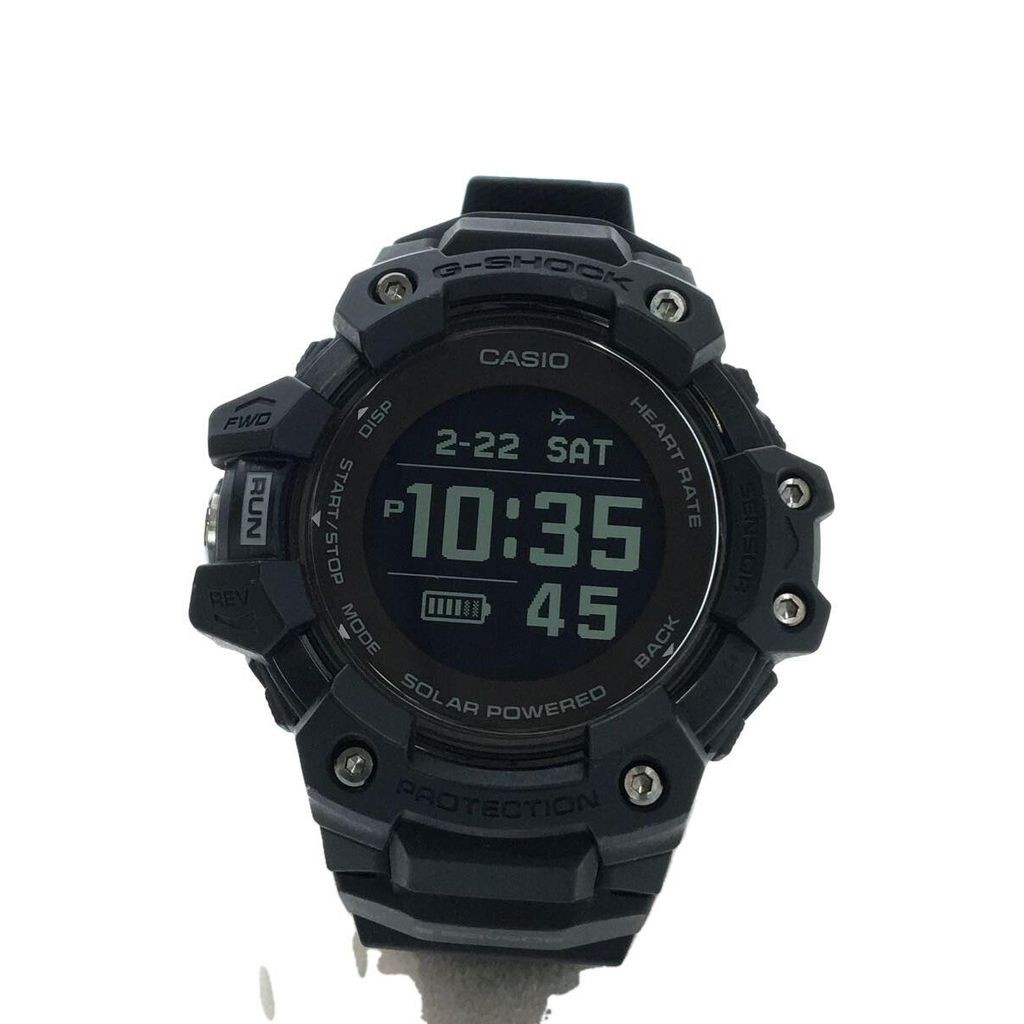 CASIO Men's Solar Watch Digital Rubber BLK GBD-H1000 Satellite TV with ...