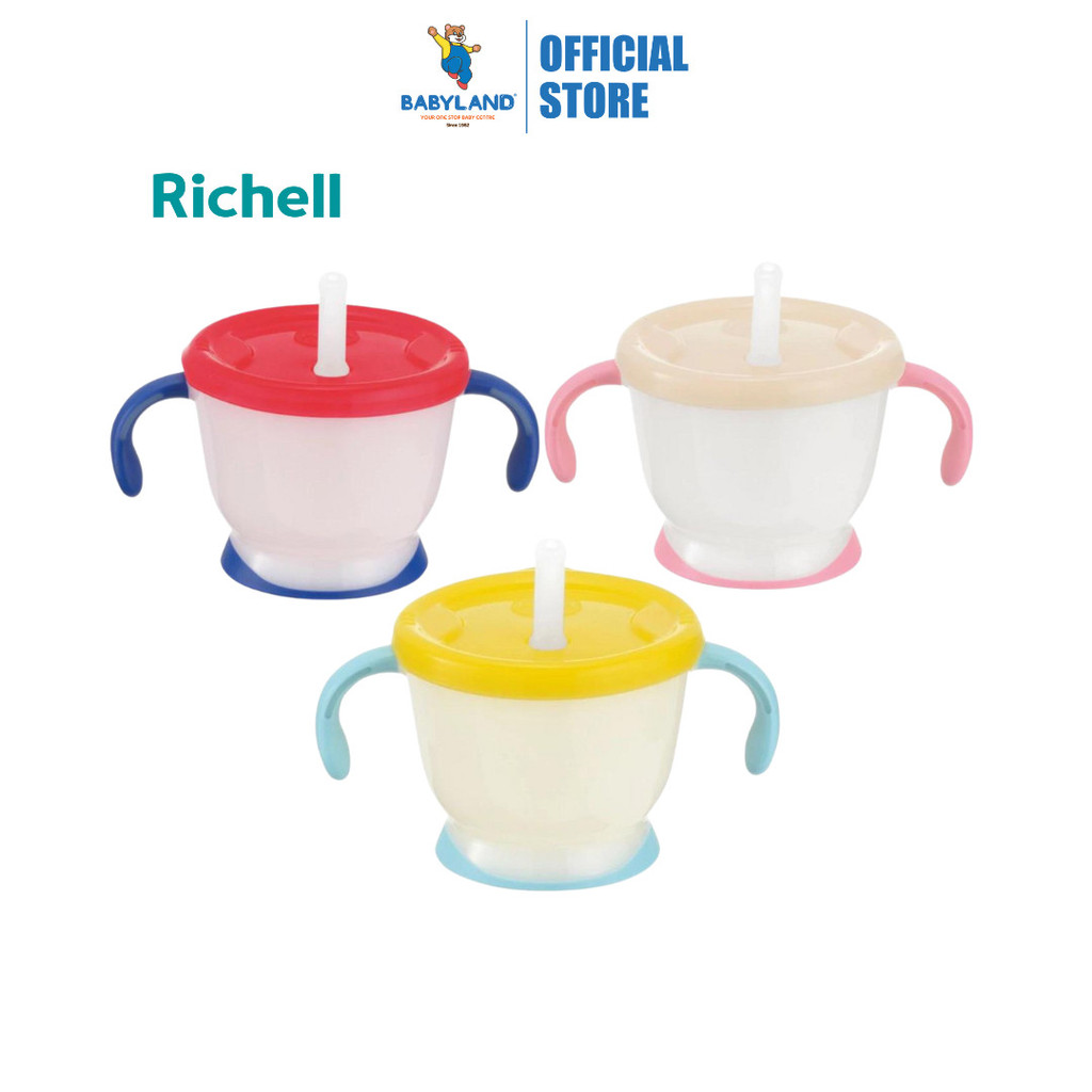 Richell AQ Straw Training Mug 150ml (6m+) | Shopee Malaysia