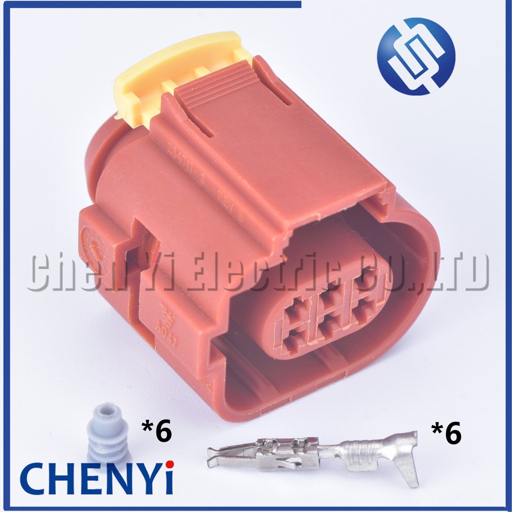 6 Pin Auto Steering gear booster pump EGR waste valve plug socket ...