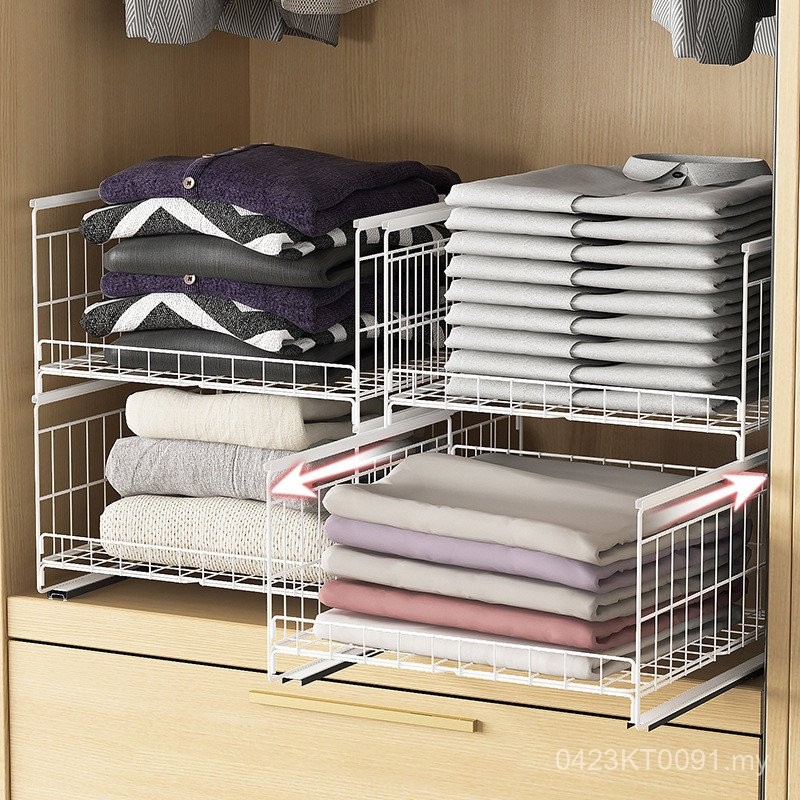 Storage Storage Partition Built-in Basket Bedroom Layered Compartment ...