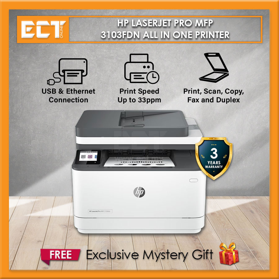 HP LaserJet Pro MFP 3103FDN All in One Printer (3G631A) | Shopee Malaysia