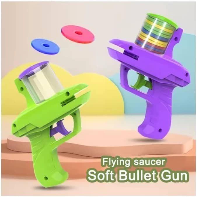 (new)Carrot Gun Flying Disc Launcher, Mini Classic Toys Flying Disc Toy ...