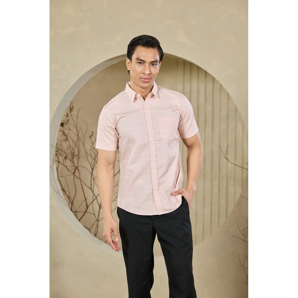 I Am Famous Signature Slim Fit Shirt - Light Pink | Shopee Malaysia