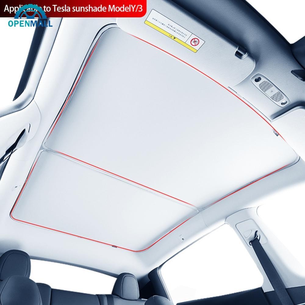 OPENMALL 2Pcs Car Glass Roof Sunshade Front Rear Open Sunroof ...