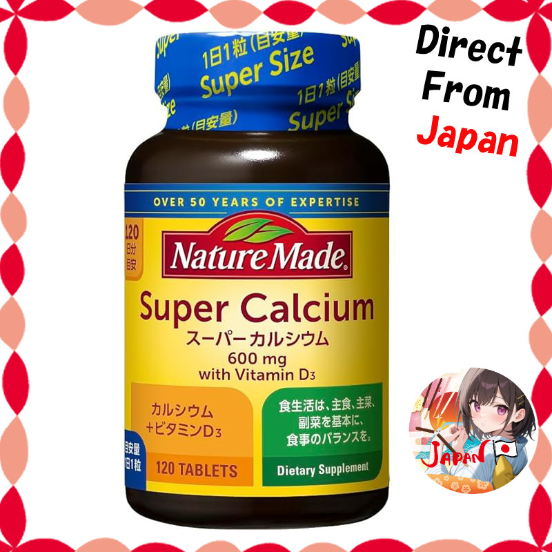 【Direct from Japan】 Otsuka Nature Made Super Calcium 120 tablets (120 ...