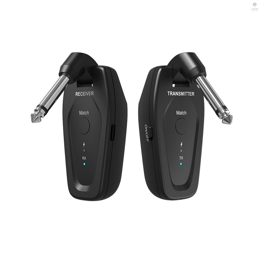 UHF Wireless Transmitter & Receiver Wireless System Rechargeable Audio ...