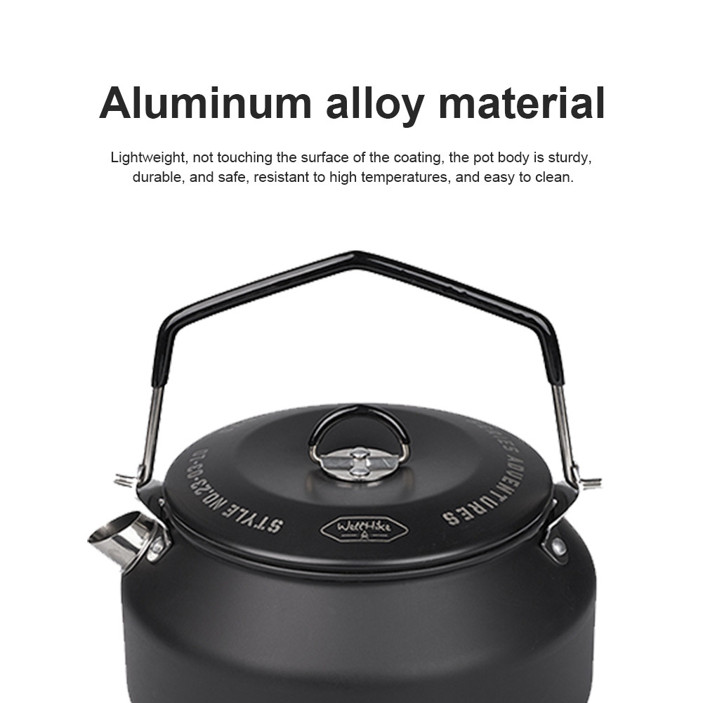 {Warm} 1L Camping Water Kettle Outdoor Coffee Kettle Tableware Picnic ...