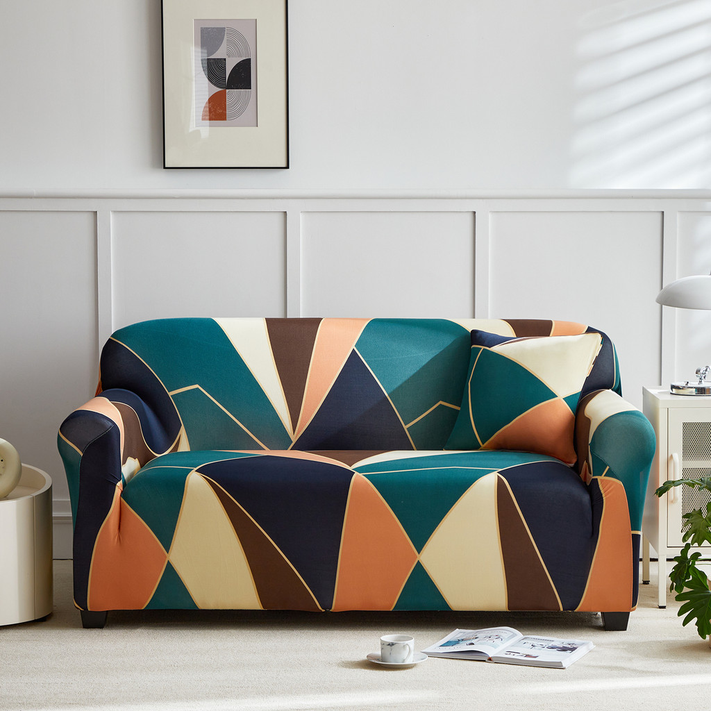 Sofa Cover Elastic Covers Normal L Shape Foldable 1/2/3/4 Seater ...