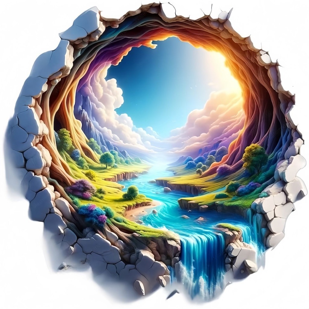 Kesan visual jenis popular 3d, pemandangan estetik, restoran corak ...