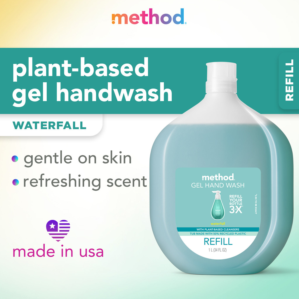 Method gel hand wash refill - waterfall 1L | Shopee Malaysia