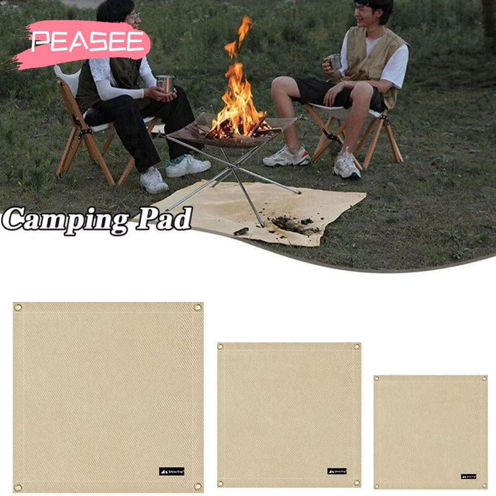 [PEASEE] Fireproof Mat, Flame Retardant Outdoor Camping Barbecue Fire ...