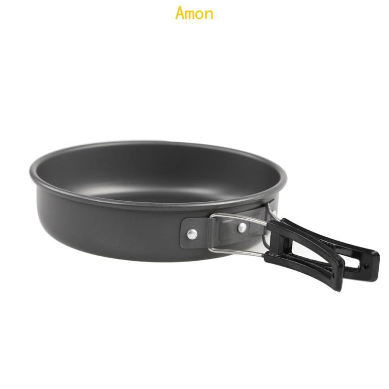 Amon Cooking Pans Aluminum Fry Pans Cookware Light Weight Campfire ...