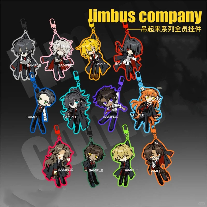 Limbus Company Anime keychain women Gregor acrylic key chain man ...